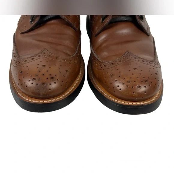 Thursday Boot Co Mens Brown Leather Everyday Wingtip Boots Size 8.5 ...